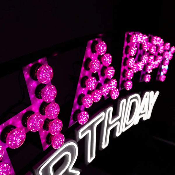 GIANT HAPPY BIRTHDAY Sign Combo - Event Hire Brisbane - Events Made Special